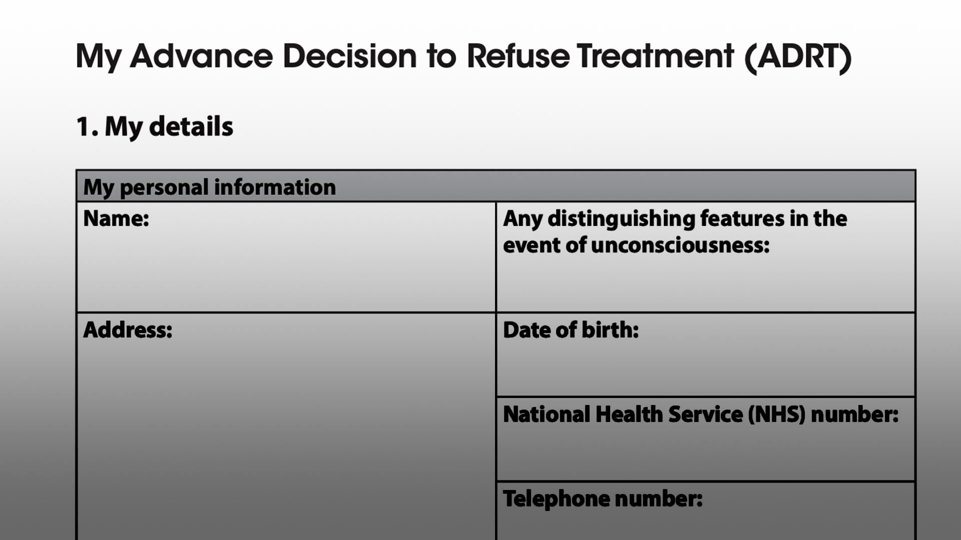 Making your choices known - myBreathing